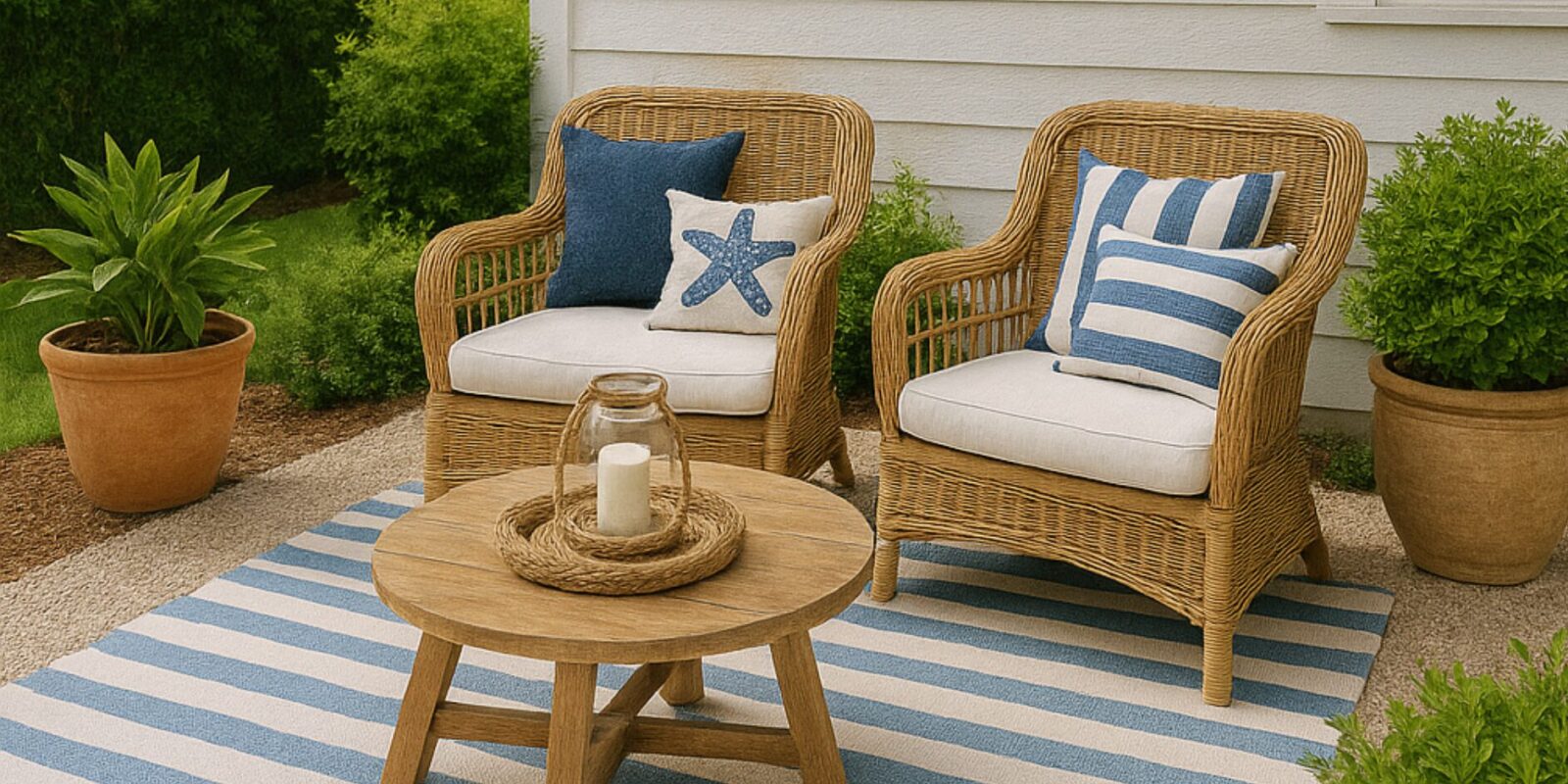 Terrasse Maritim Gestalten: Frischer Style für Außenbereich